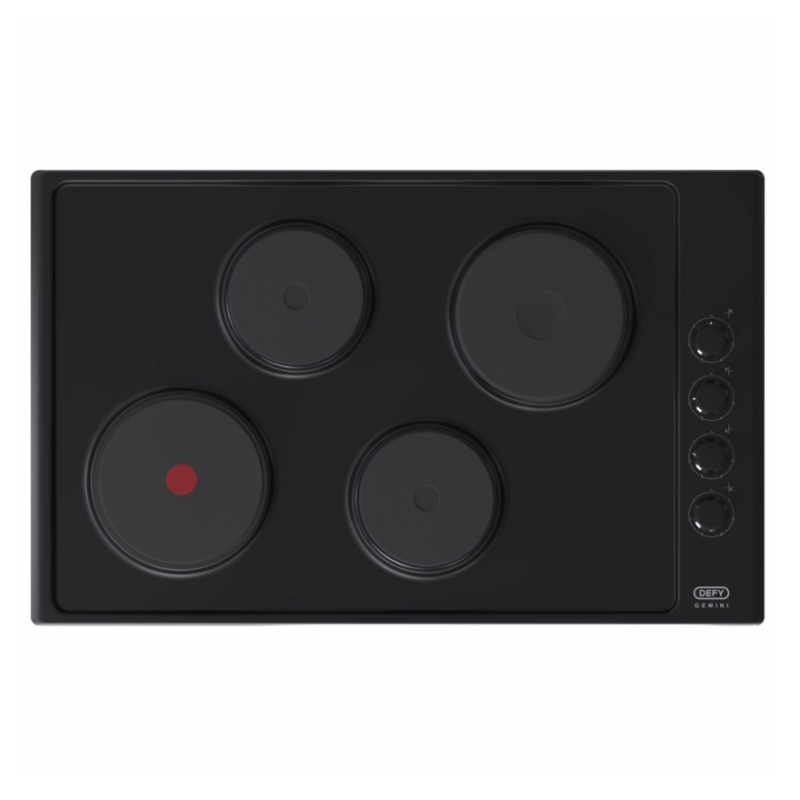 Defy Gemini Solid Hob CP- Black | Bargains