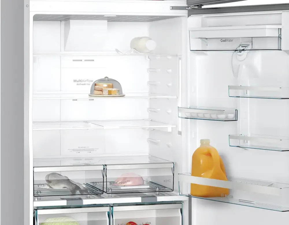 Bosch 641L Stainless Steel Series 6 Freestanding Fridge Top Freezer ...